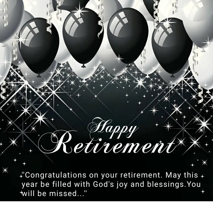 retirement card poster Template | PosterMyWall
