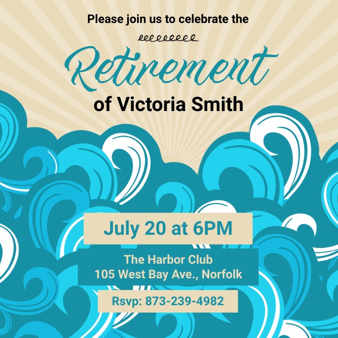 Retirement Celebrate Instagram Post Template | PosterMyWall