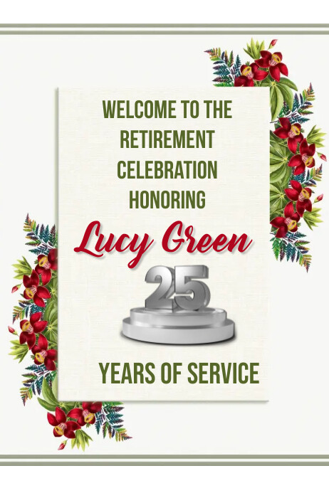 Retirement Celebration Template | PosterMyWall