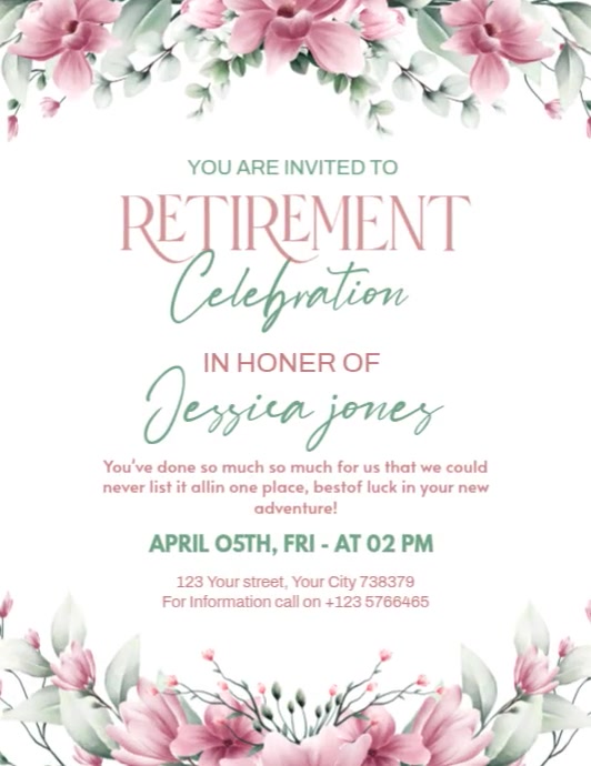 Retirement celebration Template | PosterMyWall