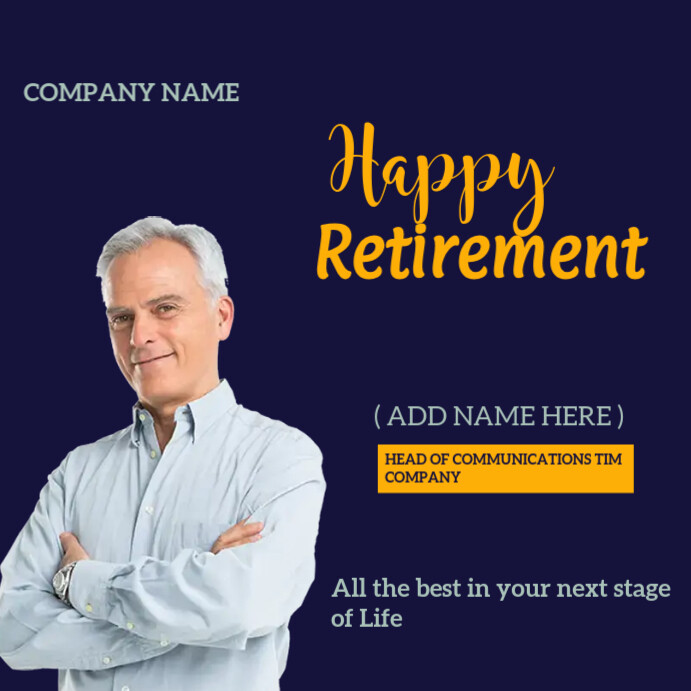 Retirement Template | PosterMyWall