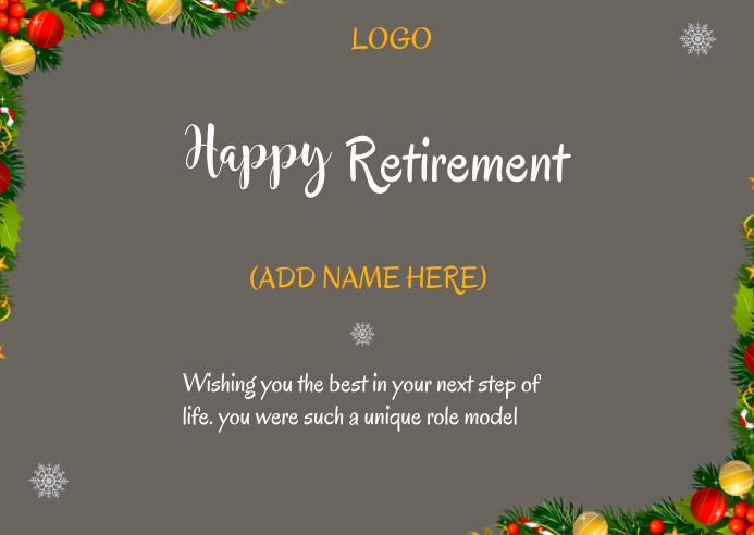 Retirement Template | PosterMyWall
