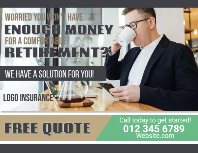 Retirement Insurance Template | PosterMyWall