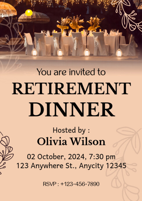 Retirement Invitation Template | PosterMyWall
