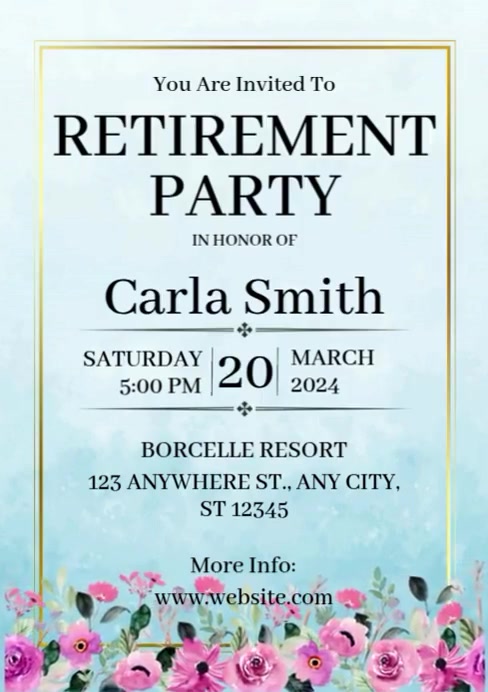 Retirement Party Ads Template | PosterMyWall