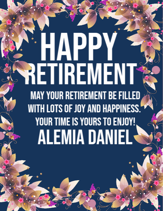 retirement party poster Template | PosterMyWall