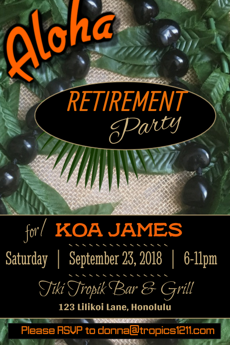 Retirement Party Poster Template | PosterMyWall
