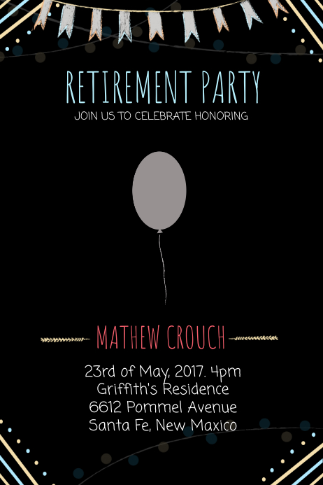 Retirement Party Poster Template | PosterMyWall