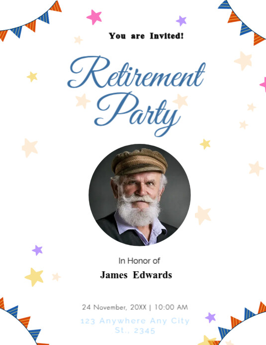 RETIREMEnT PARTY TEMPLATE | PosterMyWall