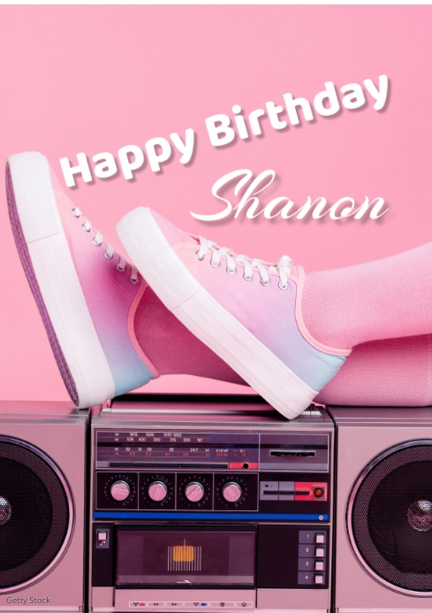 Copy of Retro Birthday Photo Card Template | PosterMyWall