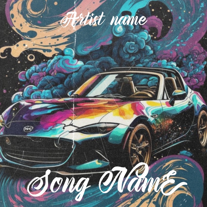 Copy of Retro Car Album Cover | PosterMyWall