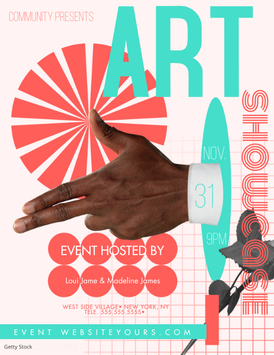 Copy of Retro Community Art Show Church Event Flyer | PosterMyWall