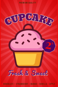 Cupcake Template | PosterMyWall