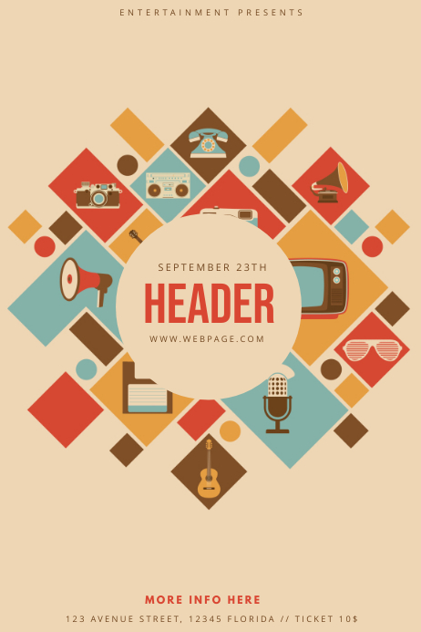 Retro Event Flyer Template | PosterMyWall