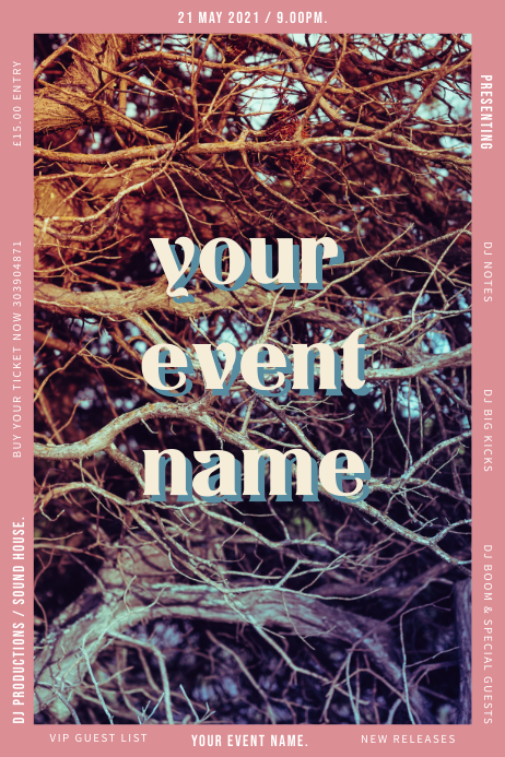 Retro Event Poster Template | PosterMyWall