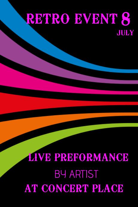 Retro Event Template | PosterMyWall