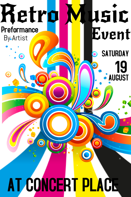 Retro Music Event Template | PosterMyWall