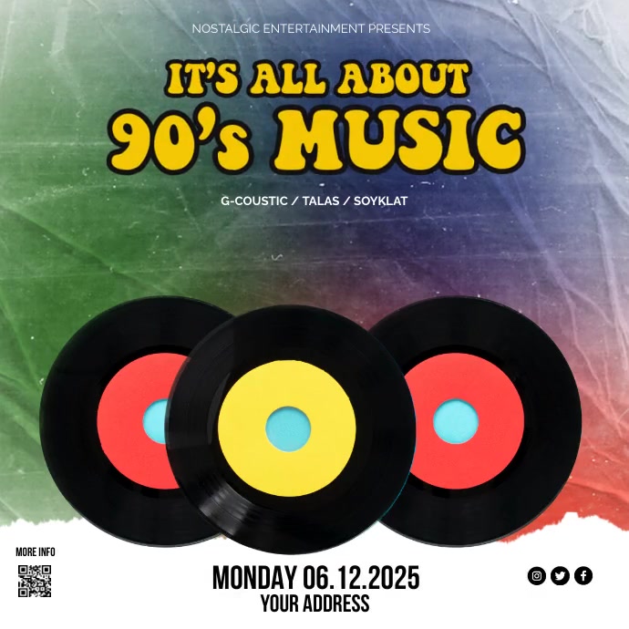 Retro Music Event Template | PosterMyWall