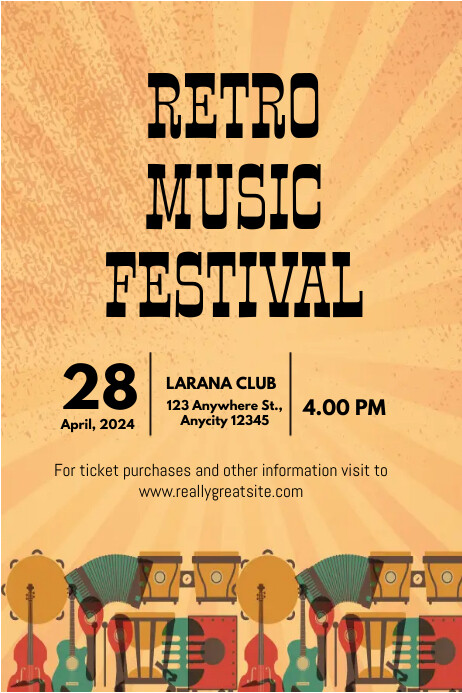 Copy of Retro Music Festival | PosterMyWall