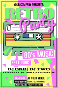 Retro Music Poster Template | PosterMyWall