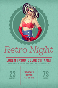 Retro Night Flyer Template | PosterMyWall