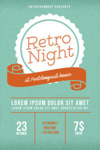 Retro Night Flyer Template | PosterMyWall