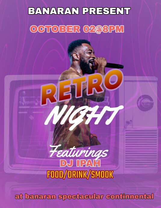 Copy of Retro Night Party | PosterMyWall