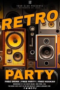 Retro Party Template | PosterMyWall