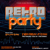 Retro Party Club template | PosterMyWall