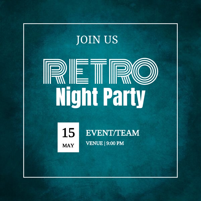 Copy of RETRO PARTY | PosterMyWall