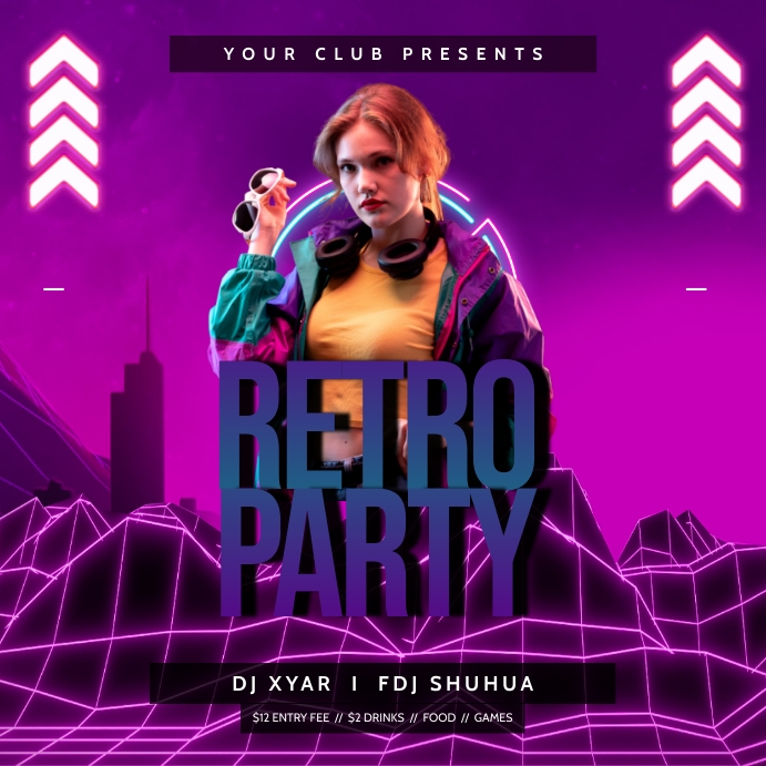 retro party Template | PosterMyWall