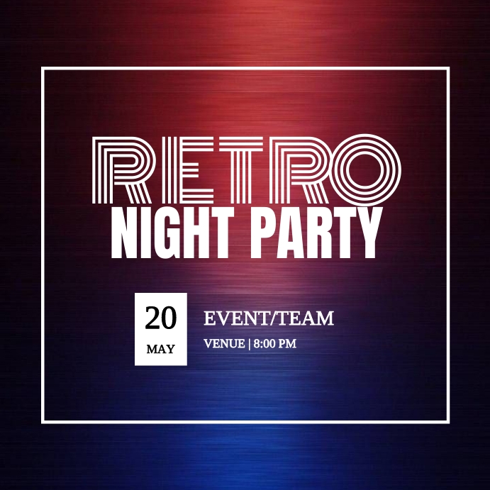 Copy of RETRO PARTY | PosterMyWall
