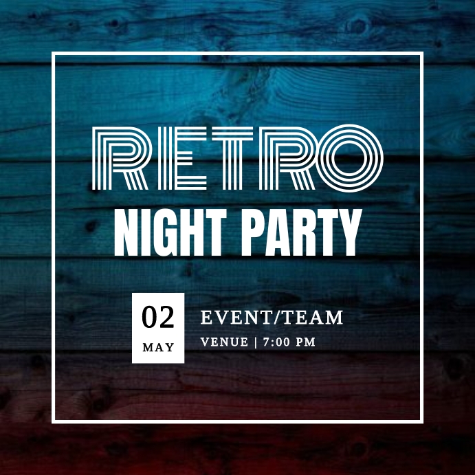 Copy of RETRO PARTY | PosterMyWall