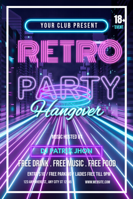 retro party Template | PosterMyWall