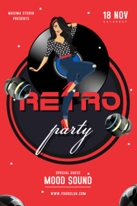 Retro Party template | PosterMyWall