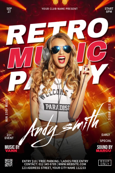 Copy of Retro Party Flyer | PosterMyWall