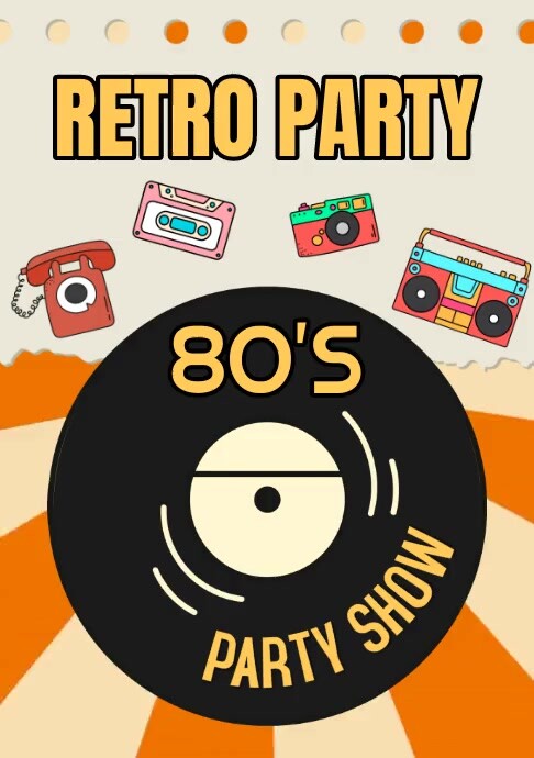 Modèle Retro Party Flyer | PosterMyWall