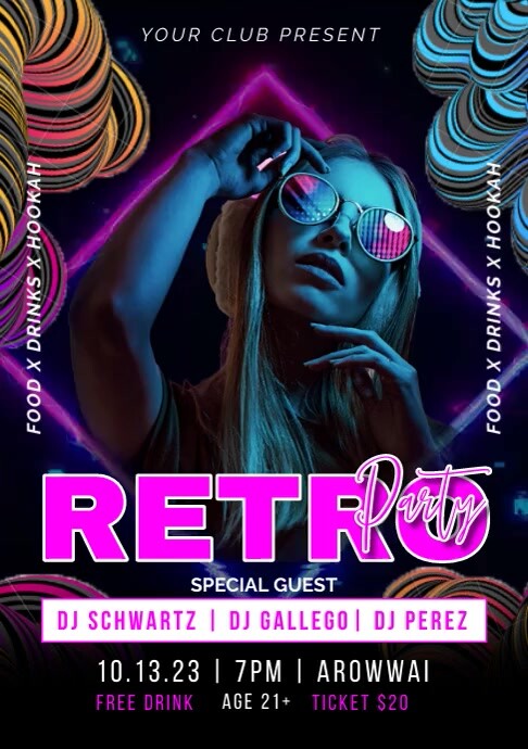 Retro Party Video Ads Template | PosterMyWall