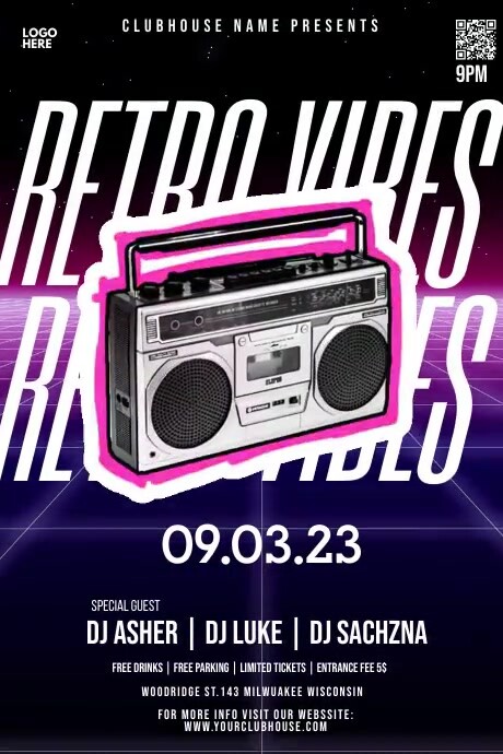 Retro Vibes (2) Template | PosterMyWall