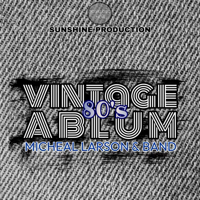 Copy of Retro vintage album cover design template | PosterMyWall