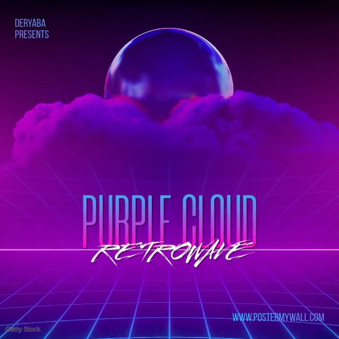 Copy of Retro Wave 80's Grid Video Album Cover | PosterMyWall