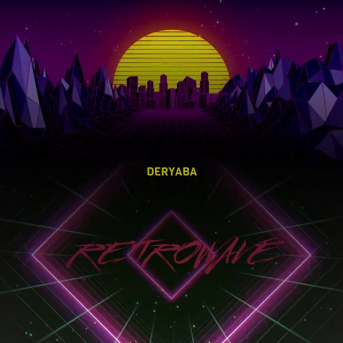 Copy of Retro Wave 80's Sunset Grid Video Album Cover | PosterMyWall