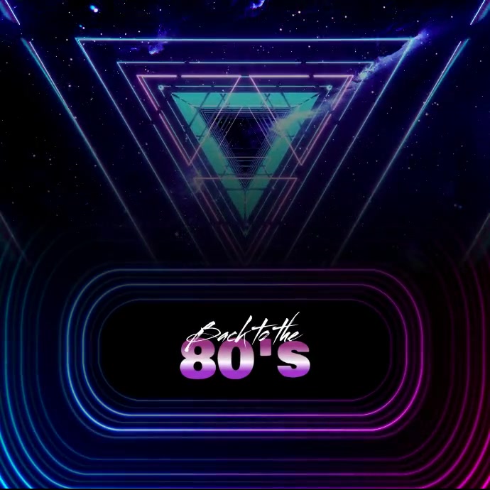 Retro Wave Back to the 80's Video Album Cover Template | PosterMyWall