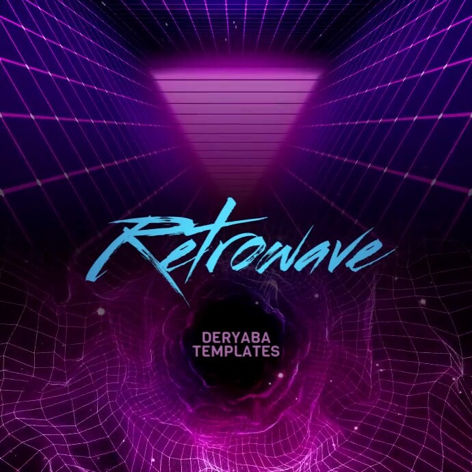 Copy of Retrowave Grid Purple Video Album Cover | PosterMyWall