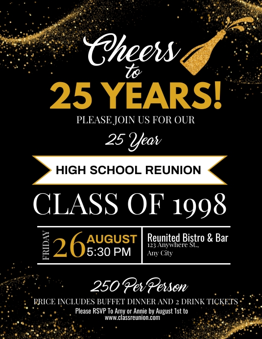 Reunion Flyer Post Template | PosterMyWall