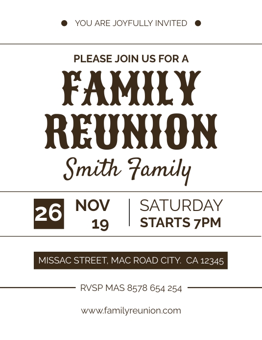 Reunion Flyer Post Template | PosterMyWall