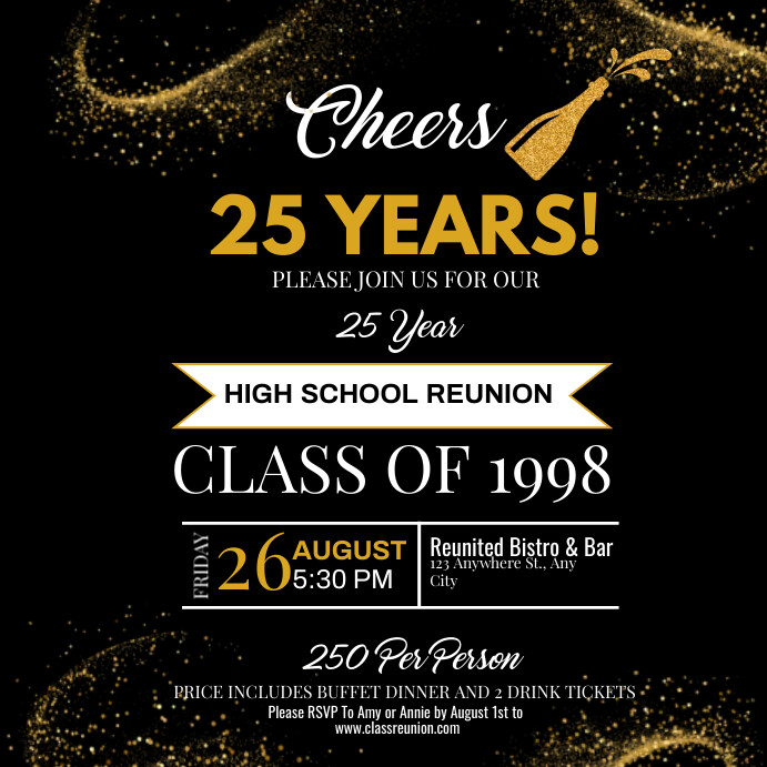 Reunion Instagram Post Template | PosterMyWall