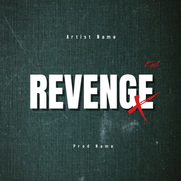 Revenge mixtape album cover Template | PosterMyWall