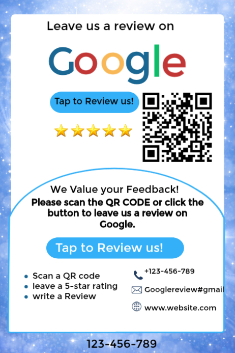 Review us on Google Template | PosterMyWall