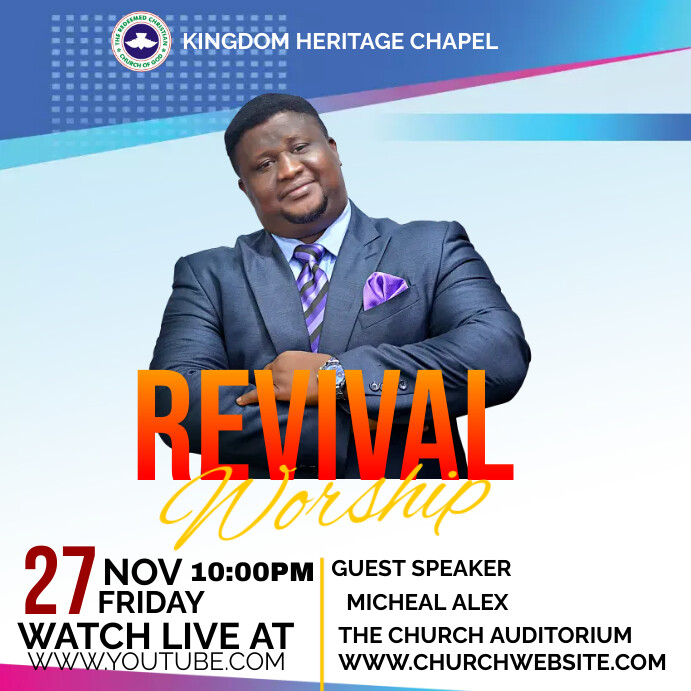REVIVAL church conference (1) Template | PosterMyWall